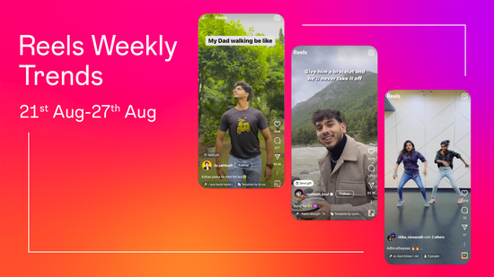 Reels Weekly Trends (21st August - 27th August) : Born on Instagram