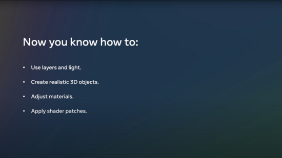 Start exploring materials and shaders : Learn new skills to build your brand or business